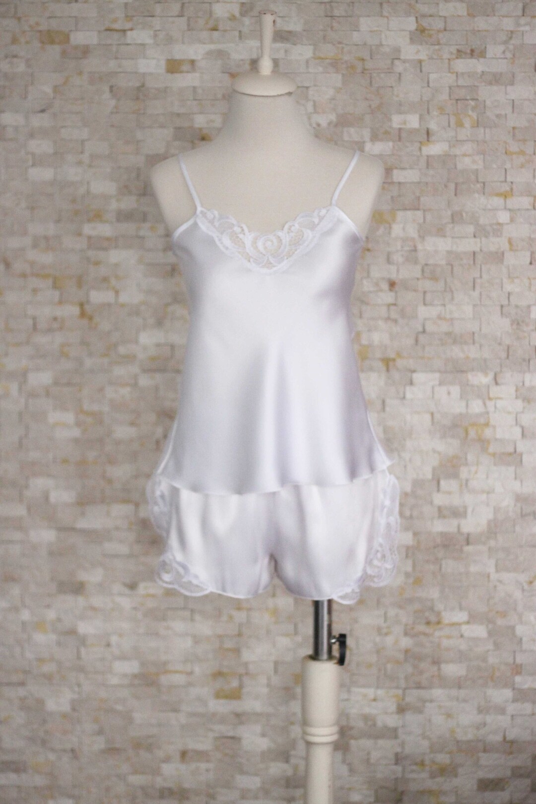 Satin Cami Set,bridesmaid Satin Cami Set, White Satin Cami Set,bridal ...
