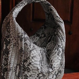 Big Soft Hobo Classy Sport Woman Stitched Bag | Purse Genuine Python ...