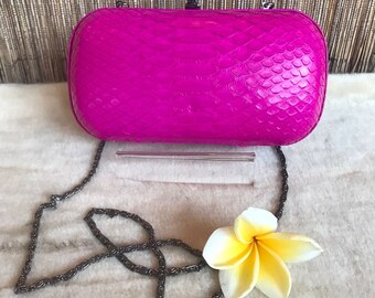 Hot Pink Python Purse - Etsy
