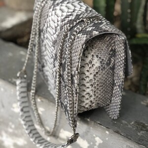 Genuine Python Skin Classy Woman Bag | Designer Leather Bag | Exotic ...