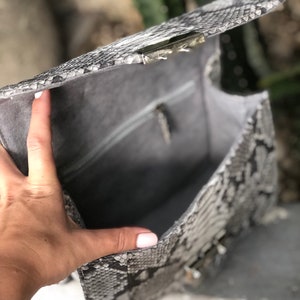 Genuine Python Skin Classy Woman Bag | Designer Leather Bag | Exotic ...