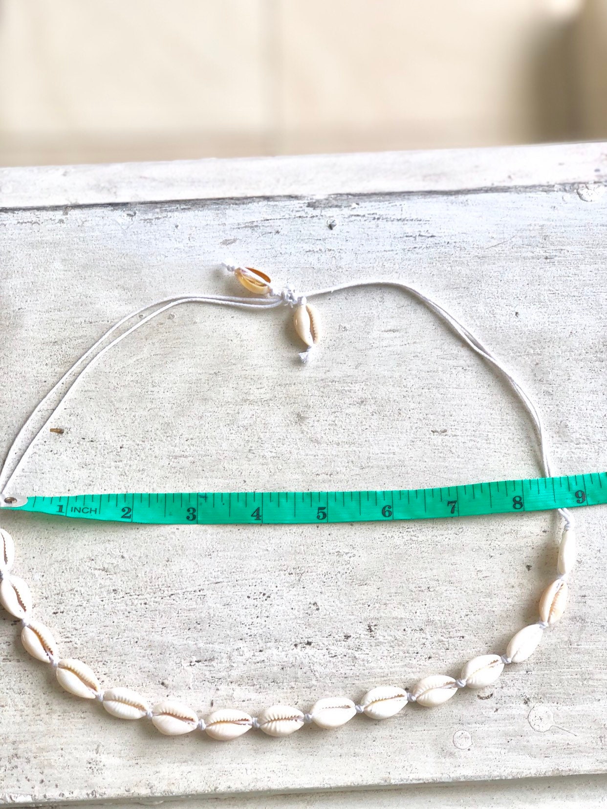 Shell Choker Necklace, Cowrie Chocker, White Shell Adjustable Necklace ...