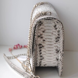 Genuine Python Skin Classy Woman Bag | Designer Leather Bag | Exotic ...