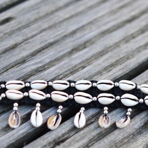 Shell Choker Cowrie Adjustable Tie Hippie Boho Coachella | Summer Shell ...