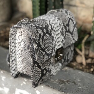 Genuine Python Skin Classy Woman Bag | Designer Leather Bag | Exotic ...