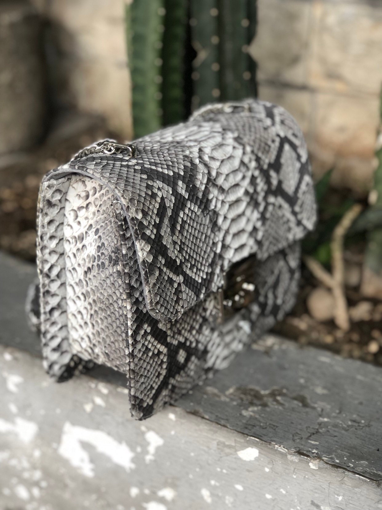 Genuine Python Skin Classy Woman Bag Designer Leather Bag - Etsy