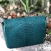 Dark Green Genuine Python Skin Tassel Bag Green Chain - Etsy