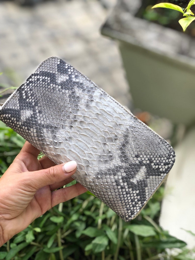 Genuine Python Skin Wallet Money Wallet Genuine Leather Big - Etsy
