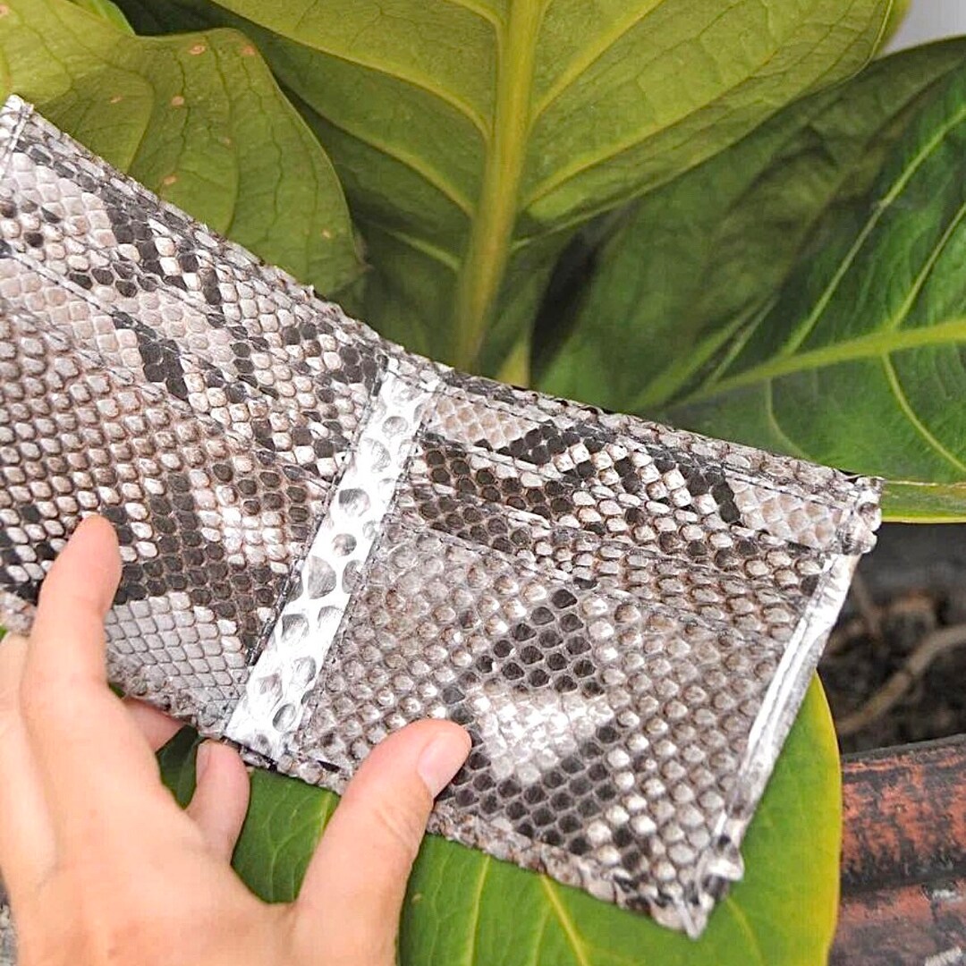 Genuine Python Skin Men Flat Wallet | Exotic Leather Money Wallet ...