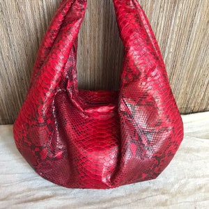 Big Soft Hobo Classy Sport Woman Bag | Purse Genuine Python Skin ...