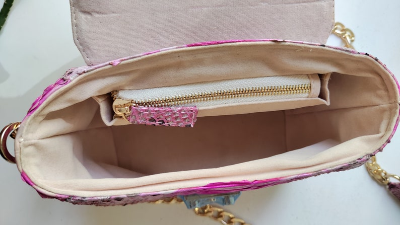 Genuine Python Top Handle Bag / Designer Bag / Exotic Leather | Etsy