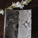 Genuine Python Skin Flat Unisex Gray Uncolored Wallet / Small - Etsy