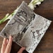 Genuine Python Skin Flat Unisex Gray Uncolored Wallet / Small - Etsy