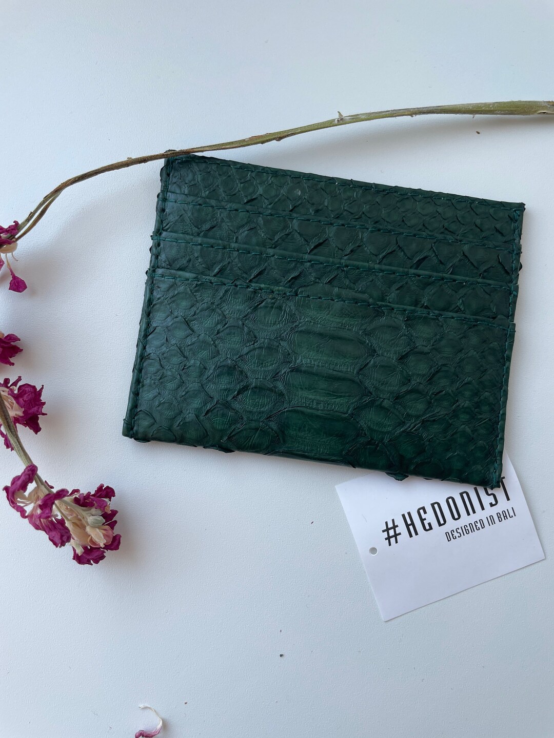 Genuine Python Skin Creditcards Holder | Business Cads Holder Dark ...