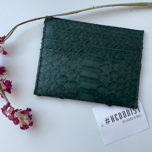 Genuine Python Skin Creditcards Holder | Business Cads Holder Dark ...