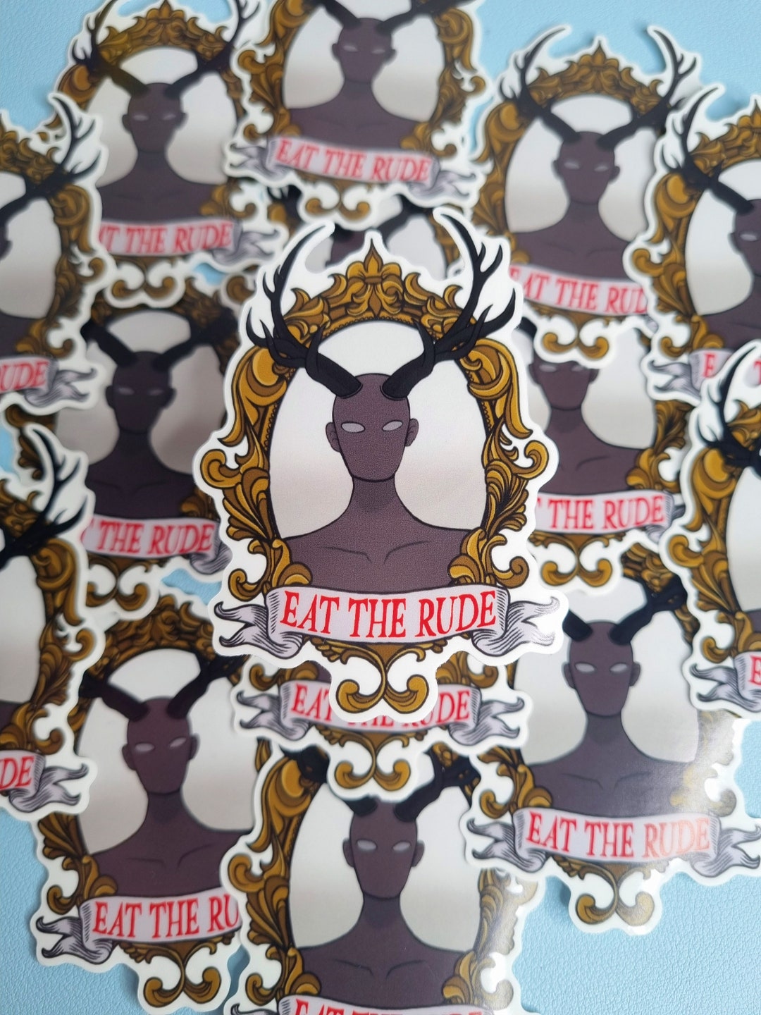 Transparent " Eat the Rude " Hannibal Sticker - Etsy