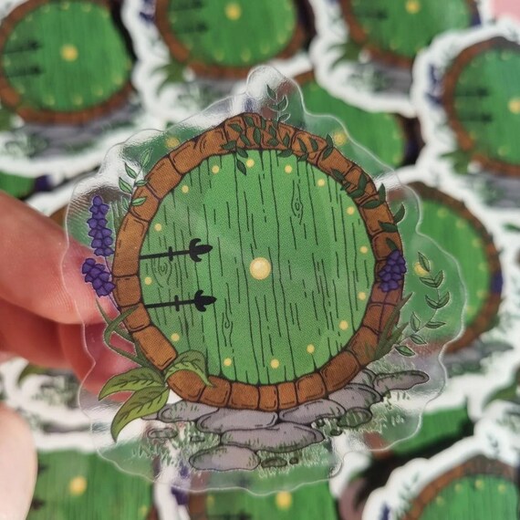 Transparent Hobbit Door Sticker | Etsy