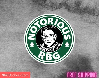 RBG Not Fragile Like a Flower Fragile Like a Bomb Sticker, Ruth Bader ...