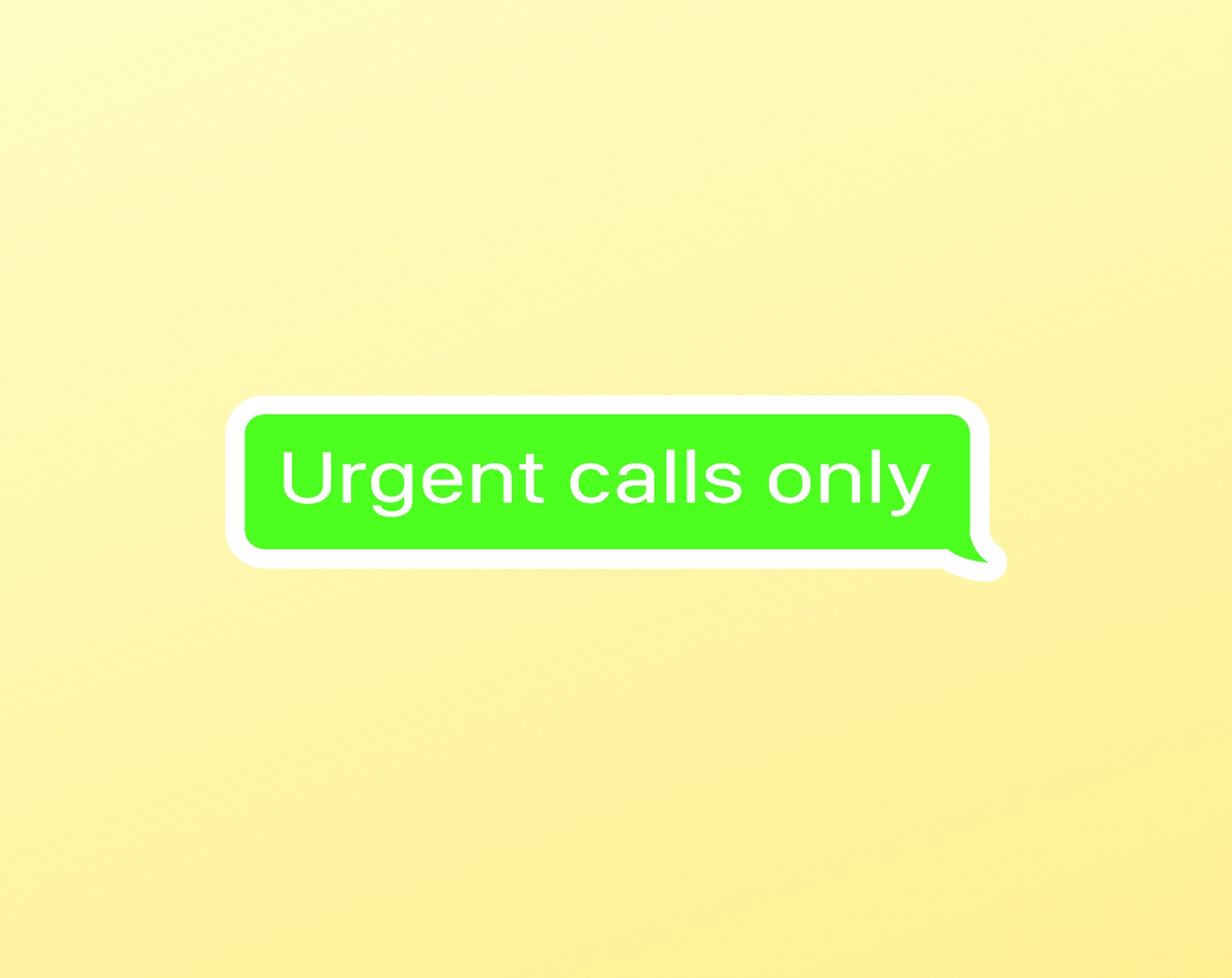 Funny Urgent Calls Only Vinyl Sticker Best Friend Gift Cute | Etsy