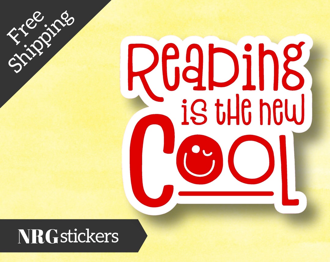 Reading is the New Cool Vinyl Sticker Reader Sticker Kindle - Etsy