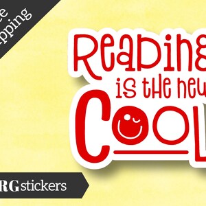 Reading is the New Cool Vinyl Sticker Reader Sticker Kindle - Etsy
