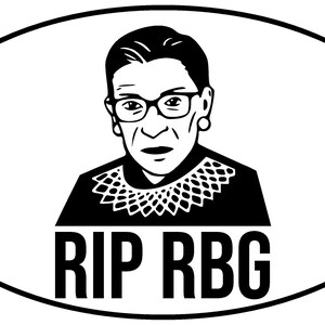 RBG Be Notorious Oval Vinyl Sticker Ruth Bader Ginsburg - Etsy