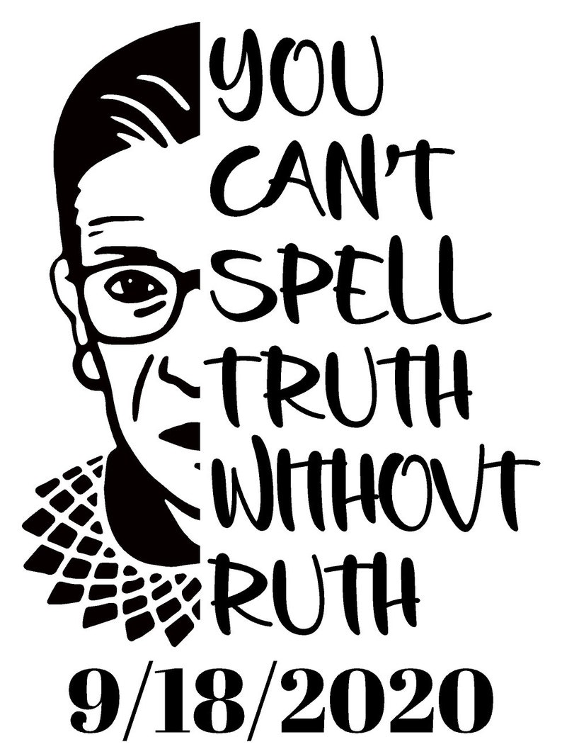 RBG Be Notorious Vinyl Sticker Ruth Bader Ginsburg Laptop | Etsy