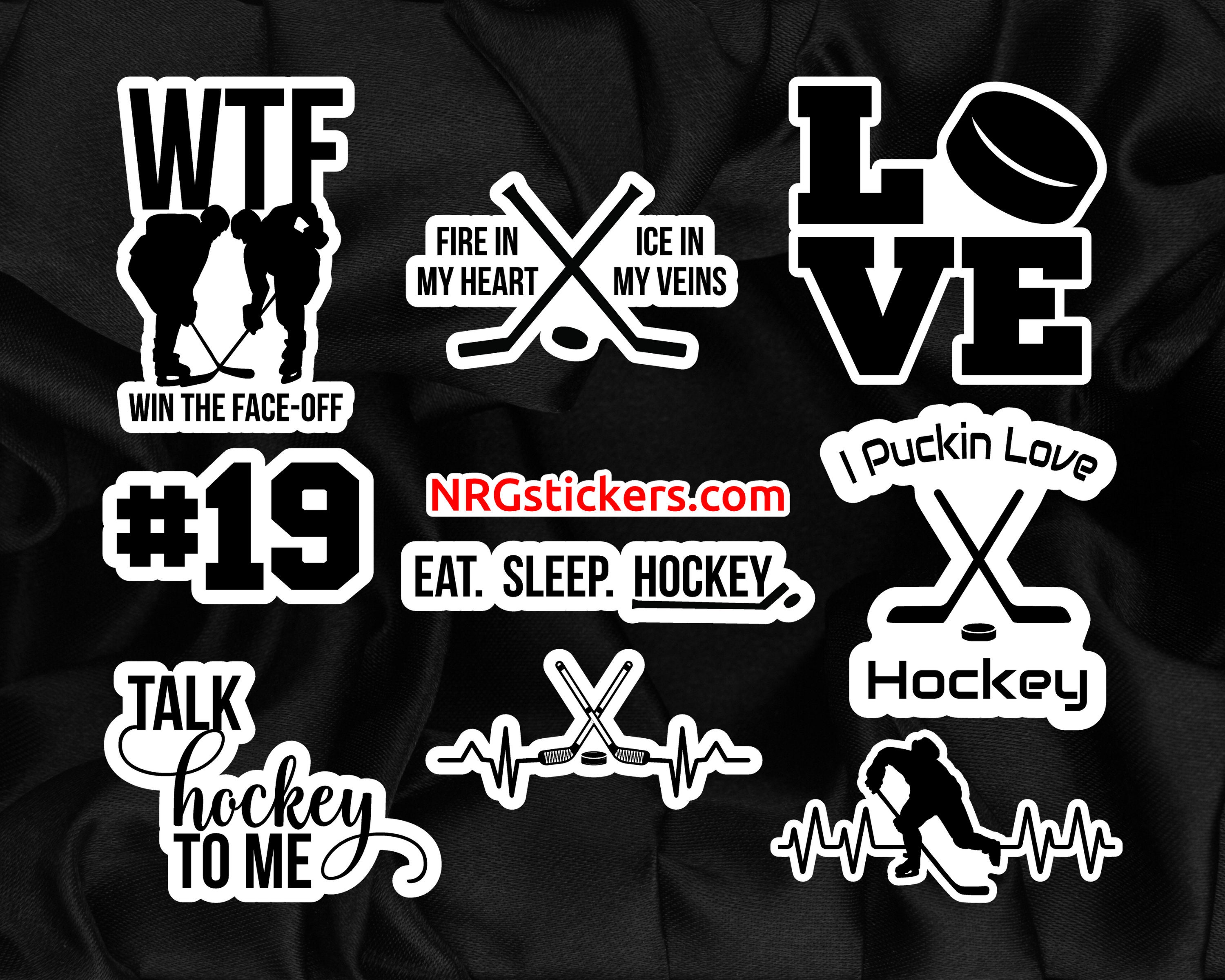 Custom Ice Hockey Vinyl Sticker Mega Pack Ice Hockey - Etsy