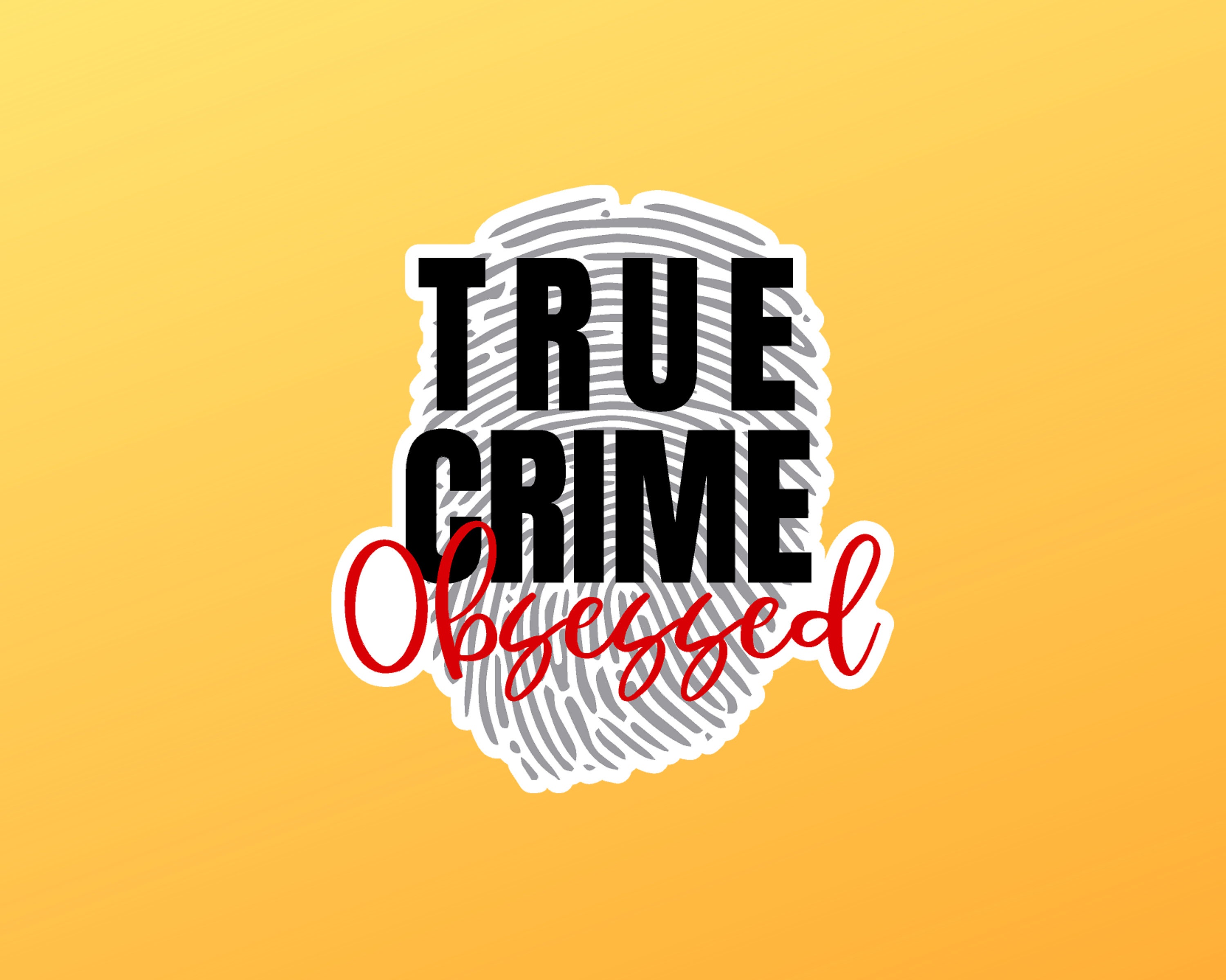 True Crime Vinyl Sticker True Crime Stickers Crime Junkie | Etsy