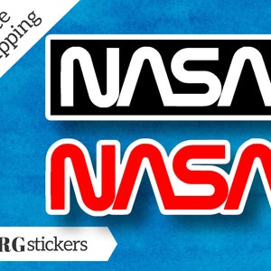 NASA Vinyl Sticker NASA Sticker NASA Laptop Sticker - Etsy
