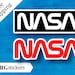 NASA Vinyl Sticker NASA Sticker NASA Laptop Sticker - Etsy