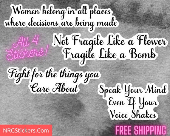 RBG Mega Quote Pack 4 Stickers Included RBG Vinyl Stickers - Etsy