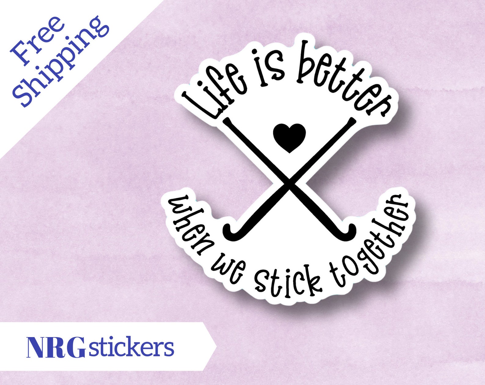 Field Hockey Vinyl Sticker Field Hockey Sticker Field | Etsy