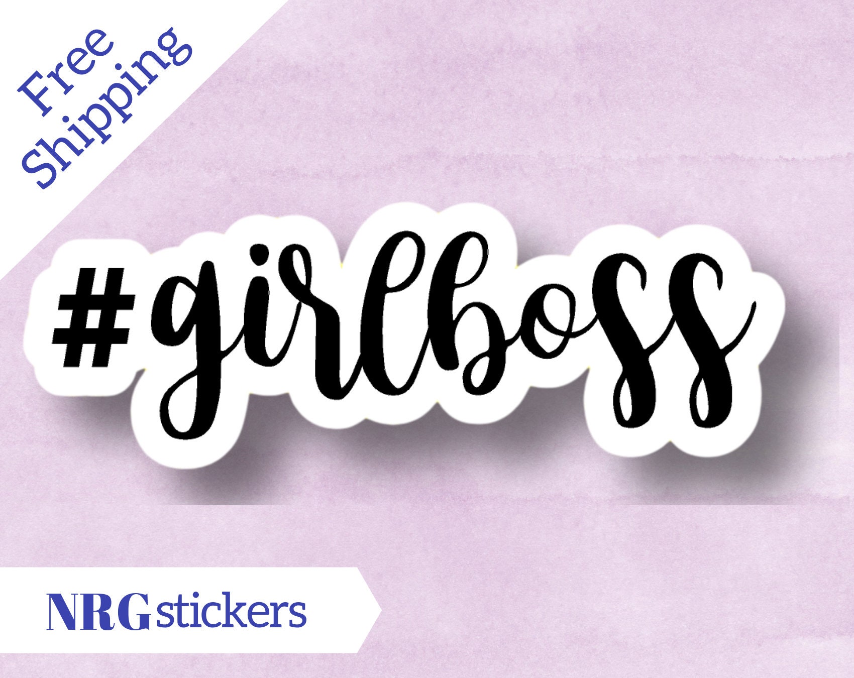 Girl Boss hashtag Vinyl Sticker Funny Sticker Computer | Etsy