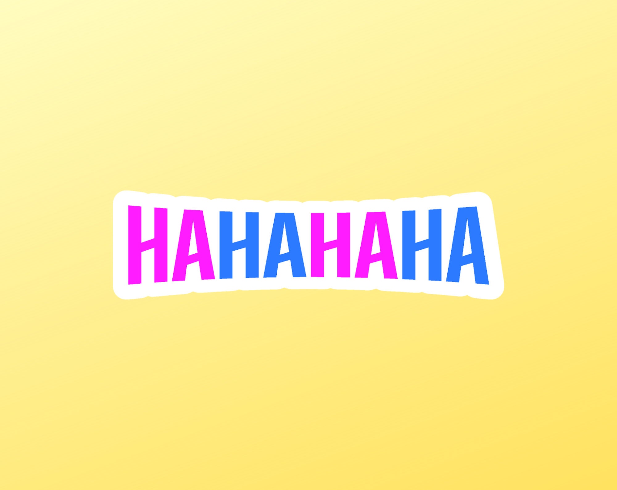 HAHAHAHA vinilo pegatina mejor regalo de amigo pegatinas - Etsy España