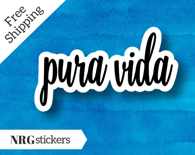 Pura Vida Vinyl Sticker Pura Vida Pura Vida Sticker Good | Etsy
