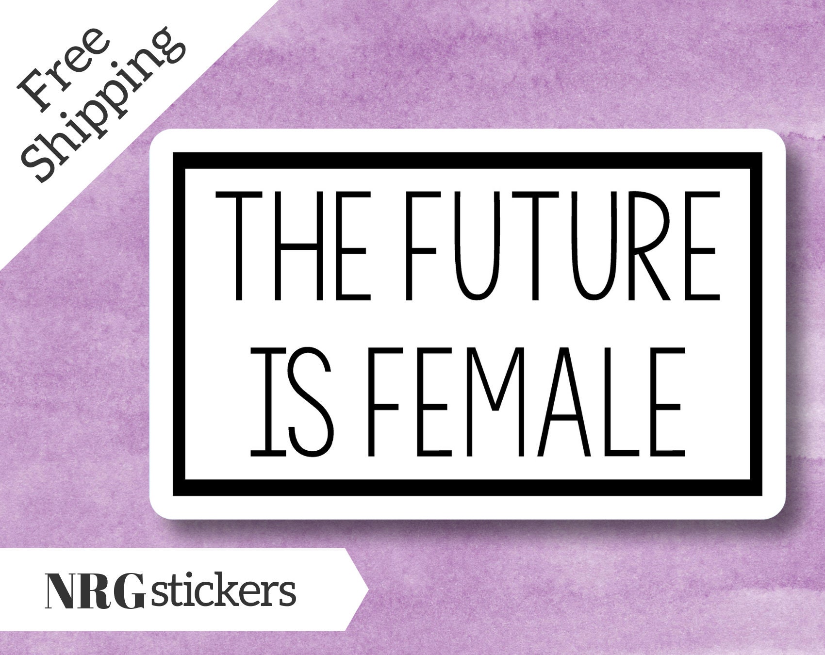 The Future is Female Vinyl Sticker Female Future Sticker | Etsy
