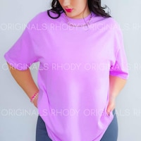 Neon Pink Comfort Colors 1717 Mockup | Front and Back of Neon Pink ...