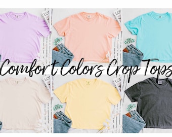 Comfort Colors Cropped Tee, Boxy Crop T-shirt Comfort Colors ...