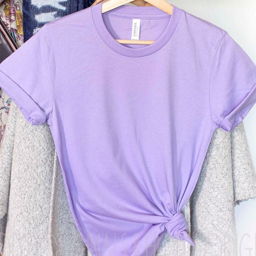 Bella Canvas Shirt Lavender Colors Soft T-shirt Pretty - Etsy