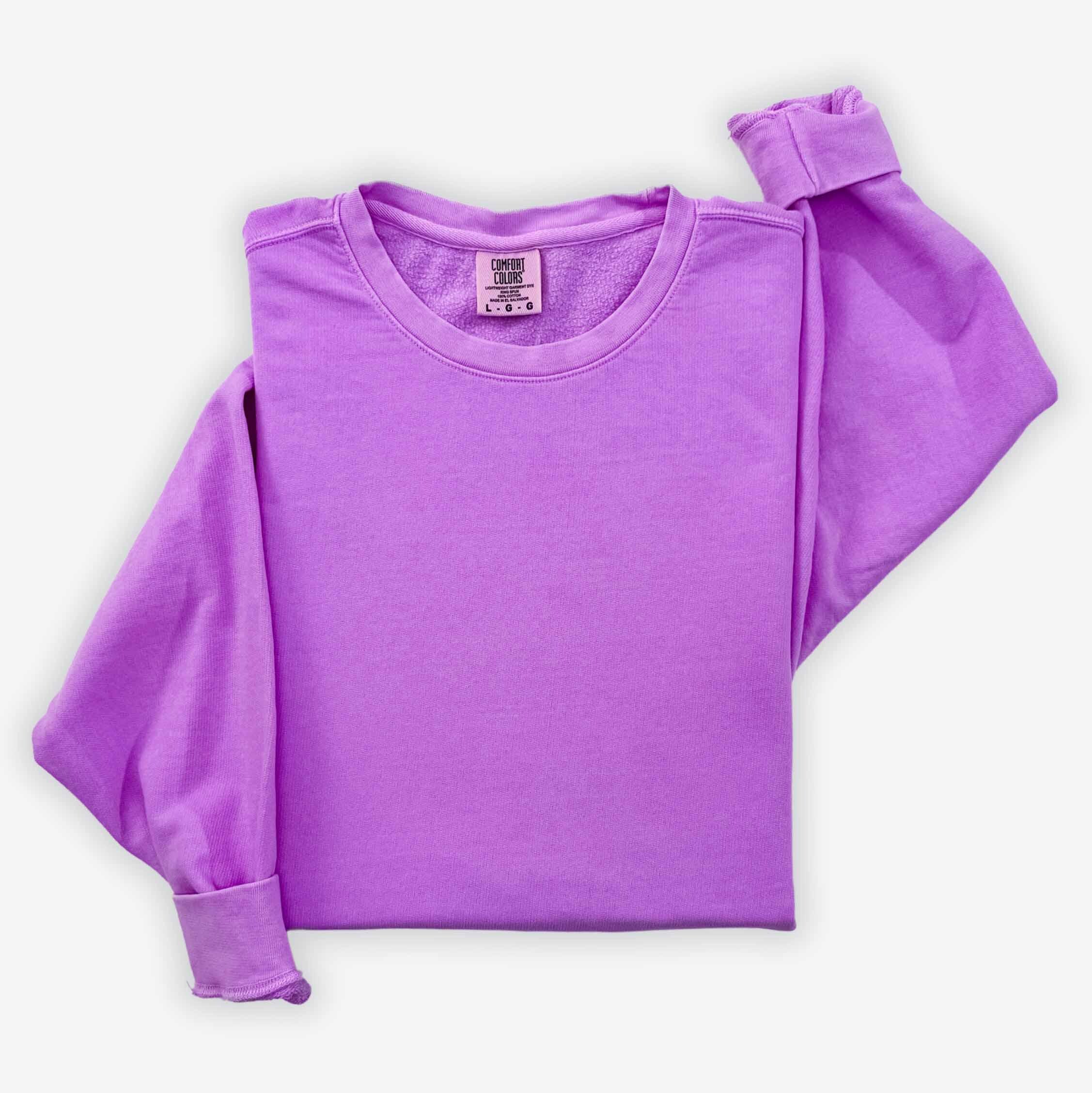 Comfort Colors Sweatshirt, Soft Blank Sweatshirts for Women, Women's ...