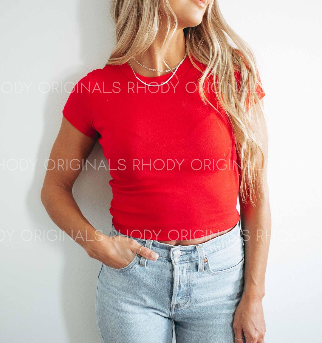 Bella & Canvas Crop Tee, Micro Rib Baby Tees, Soft Women's Crop Tees ...