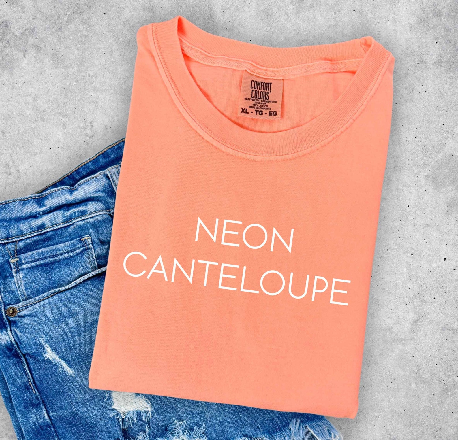 Comfort Colors Neon T-shirt, Washed Tee, Soft Cotton Blank, Unisex ...