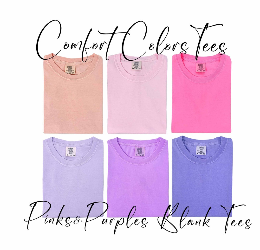 Comfort Colors Neon Tees, Soft Comfort Colors Blank T-shirts for Women ...