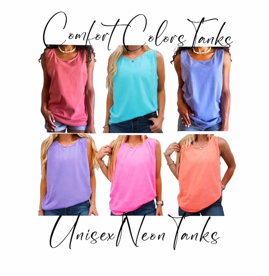 Comfort Colors Tank, Soft Relaxed Fit Tank for Women and Men, Comfort ...