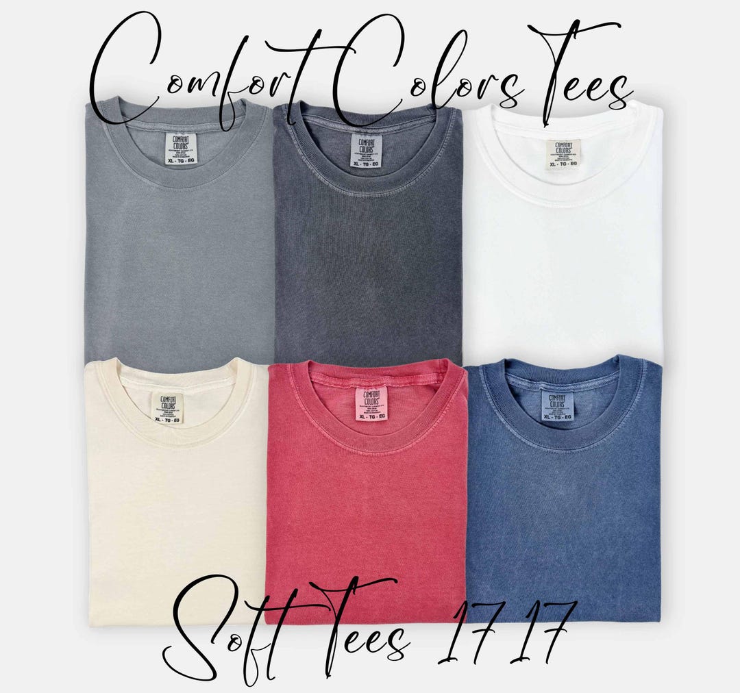 Comfort Colors Blank Tees, Ocean Colors Comfort Colors Shirts, Soft ...