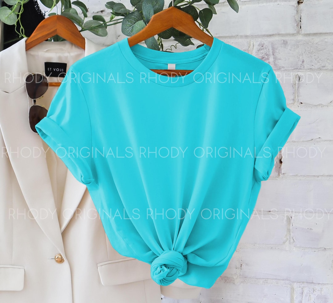 Bella & Canvas Tees, Ultra Soft Blank Bella Tees, Turqoise Bella T ...