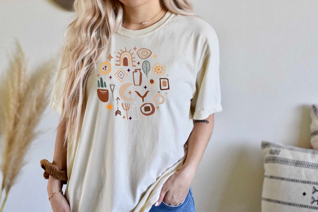 Comfort Colors Boho Shirt, Boho Elements Shirt, Boho Top, Boho Rainbow ...