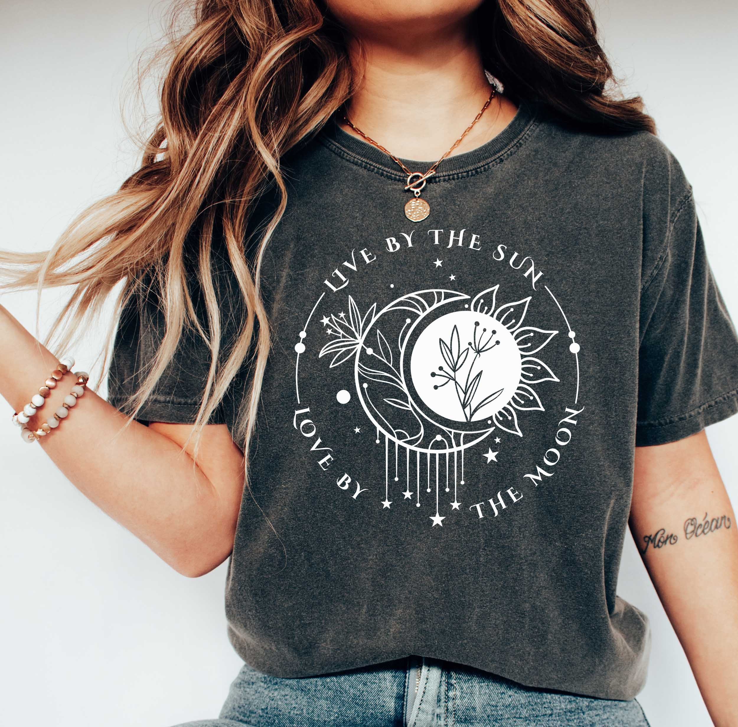 Comfort Colors Boho Shirt Boho Live by the Sun Shirt Boho - Etsy