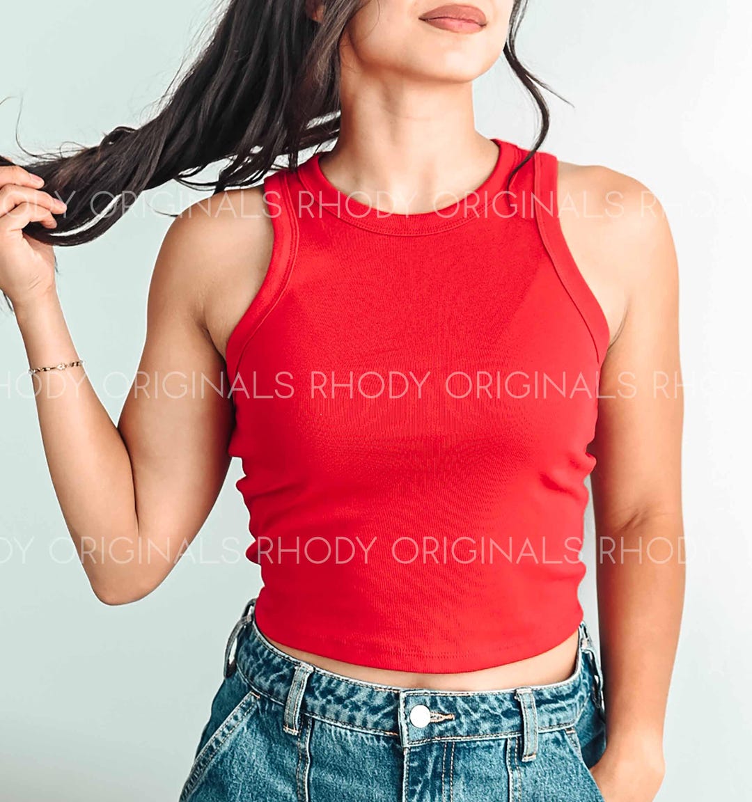 Bella & Canvas Crop Tank, Micro Rib Racer Tank, Soft Rib Women's Crop ...